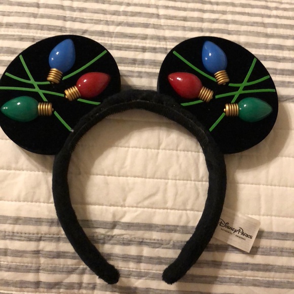 Disney | Accessories | Disney Authentic Light Up Christmas Ears | Poshmark
